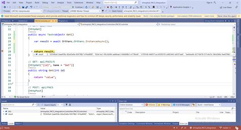 mvc can t see the json result of a get request in postman and