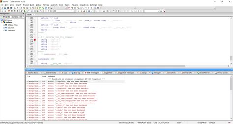 compiling error codeblocks otland