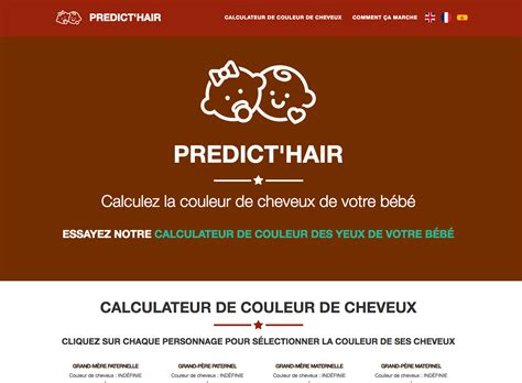 applications web predict hair 3w création