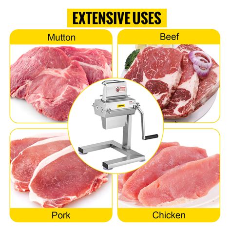 Vevor Meat Tenderizer Machine Manual Tenderizer 5 Cutting Width