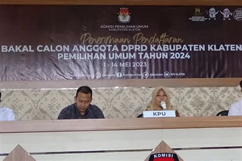 Sesuai Tahapan Kpu Klaten Sudah Membuka Pendaftaran Bakal Calon