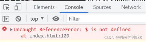 解决报错uncaught referenceerror is not defined at index t defined