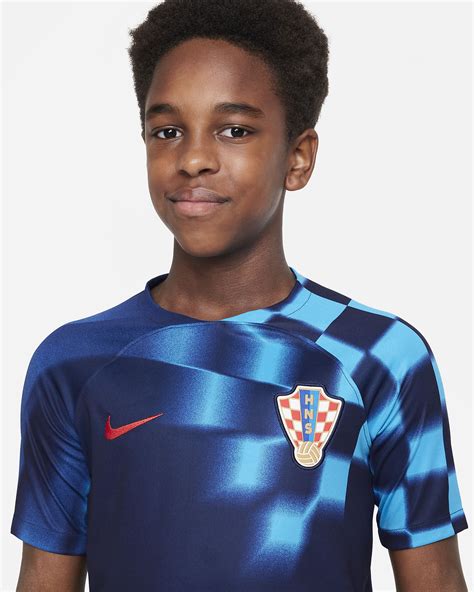 Koszulka Piłkarska Dla Dużych Dzieci Nike Dri Fit Chorwacja Stadium