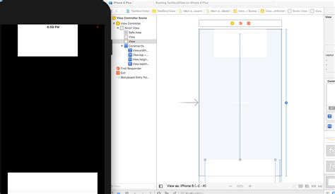 ios uiscrollview not scrollable vertically with storyboard using