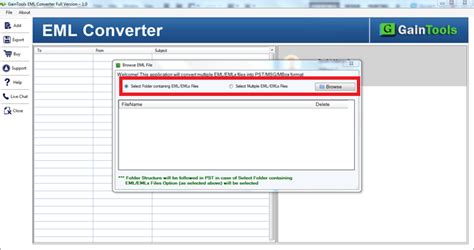 eml converter to convert eml files from multiple folders hierarchy free