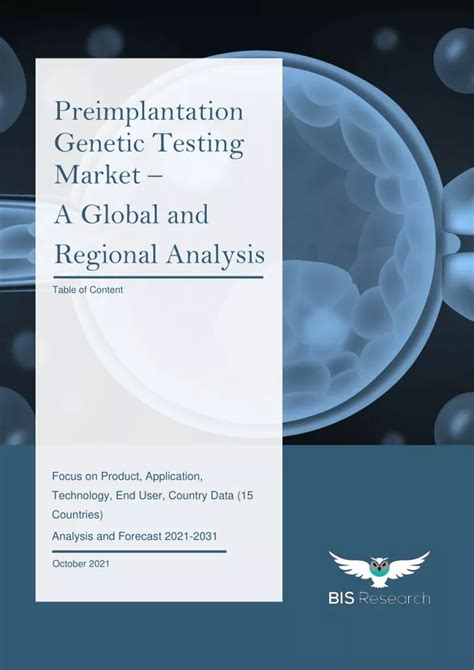 Ppt Preimplantation Genetic Testing Market A Global And Regional