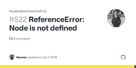 referenceerror node is not defined · issue 522 · facebookarchive