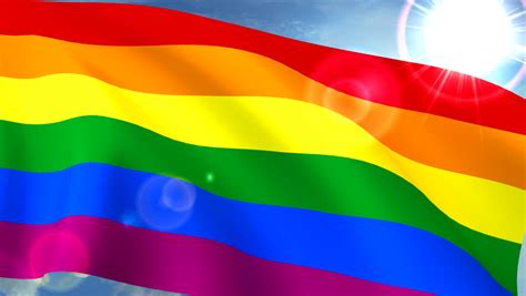 Gay Pride Rainbow Flag Waving Stock Footage Video 9417134 Shutterstock