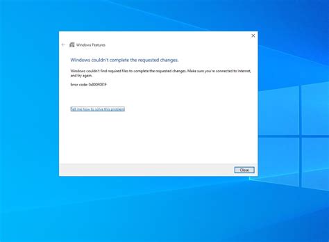 fix net framework 3 5 installation error 0x800f081f in