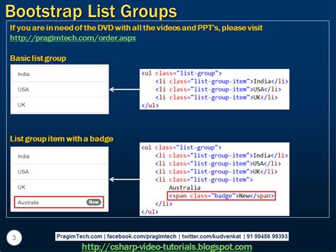 sql server and c video tutorial bootstrap list groups
