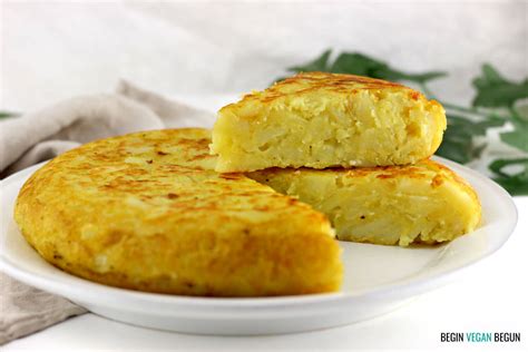 Tortilla De Patatas Vegana Sin Harina De Garbanzos