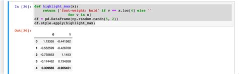 pandas python excel bold a row using conditional formatting no