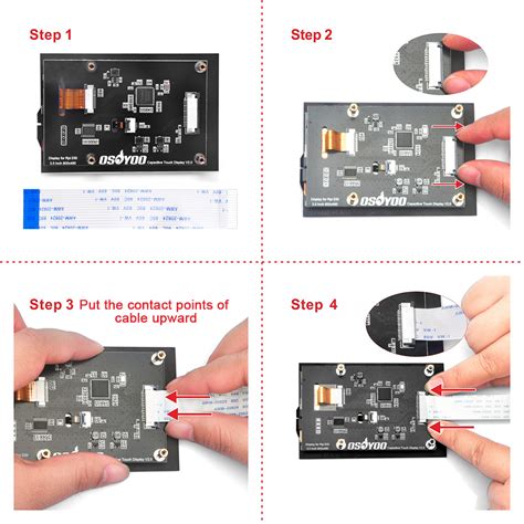 Osoyoo 3 5 Inch Dsi Screen V2 0 For Raspberry Pi Model 2019018400