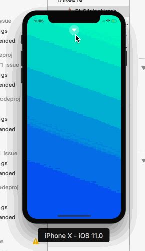 sliding notch panel component in react native