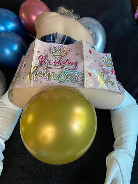 Just A Sexy Hot Blonde Named Galas Orgasming While Inflating A Big Pink