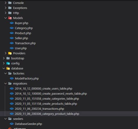 php laravel migration error class not found stack overflow