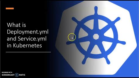 what is deployment yml and service yml in kubernetes video13 youtube