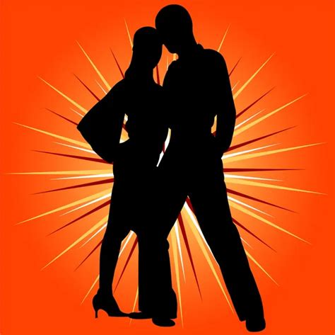 Dancing Couple Vector — Stock Vector © Beaubelle 5557836