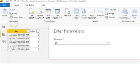 solved how to pass date parameter through mysql query