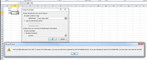 pivottable field name is not valid izzy laif video