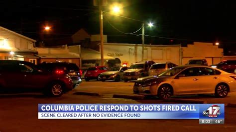 Columbia Police Respond To Shots Fired Call Youtube