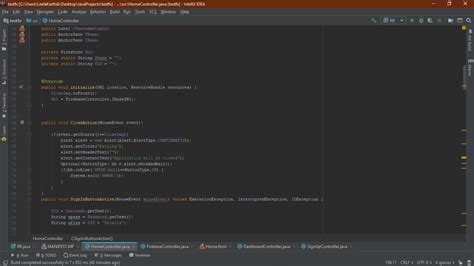 java javafx application with firebase realtime database
