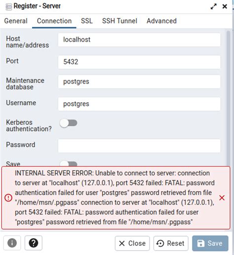 password authentication failed for user postgres password retrieved