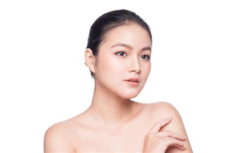 美容を祝う輝く肌を持つアジア人女性の見事なポートレートイラスト素材透過、pngフリー画像ダウンロード Pngtree