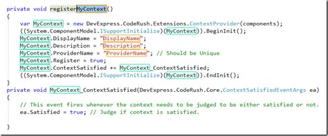 new coderush plugin template newcontext