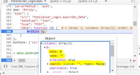 jquery how to pass data for datatable using ajax stack overflow