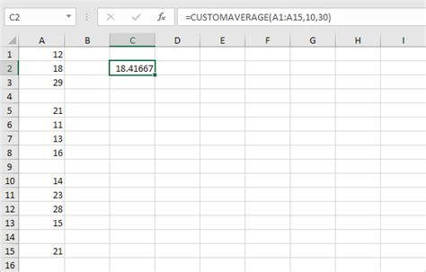 how to use vba custom average function in excel excel