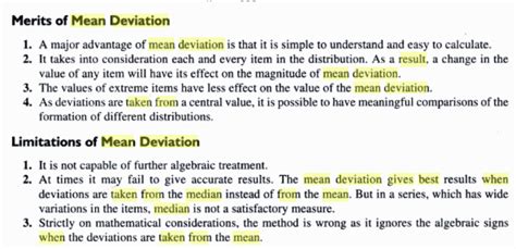 Statistics Mean Deviation Gives Better Results When Deviations Are