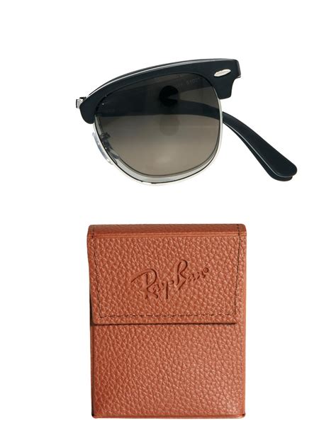 Ray Ban Polarized Clubmaster Sunglasses In Black For Men Lyst