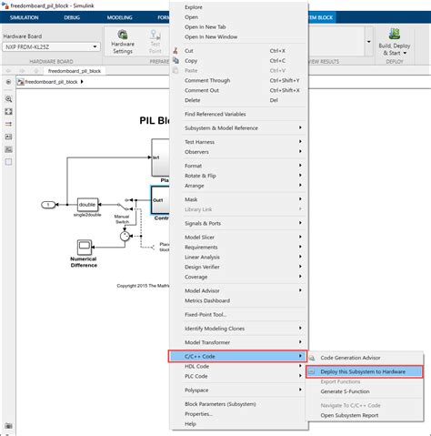 code verification and validation with pil matlab and simulink example