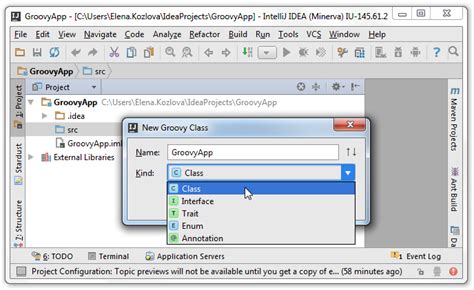 getting started with groovy help intellij idea