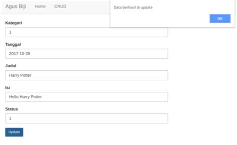 contoh script php crud isupercoder