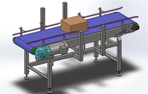 传送带 Solidworks 2013 模型图纸下载 懒石网