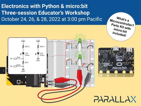 electronics with python and micro bit three session educator s workshop