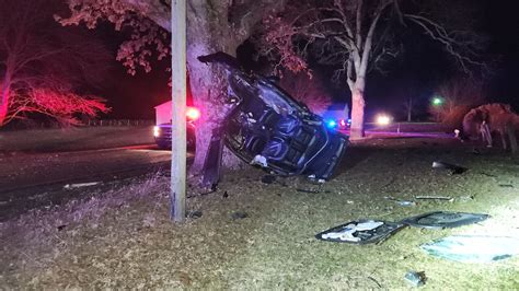 Car Breaks In Two Man Ejected In Life Threatening Crash