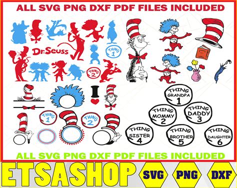 Dr Seuss Svg Bundle Dr Seuss Svg Cat In The Hat Svg Images And Photos
