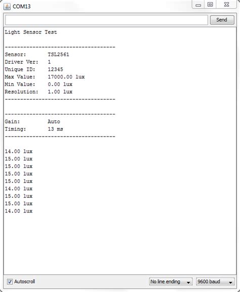 arduino code tsl2561 luminosity sensor adafruit