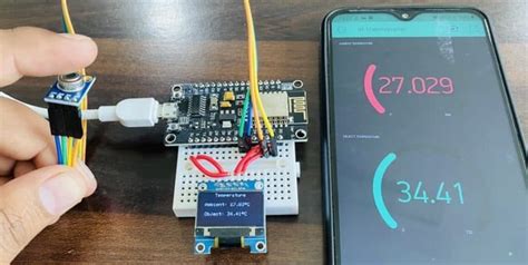 iot ir thermometer using mlx90614 and esp8266 on blynk