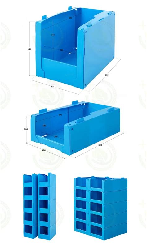 Factory Custom Pp Plastic Stackable Warehouse Corflute Collapsible