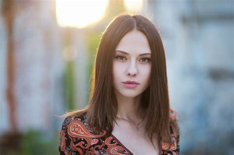 Catherine Timokhina Women Brunette Women Outdoors Maxim Maximov