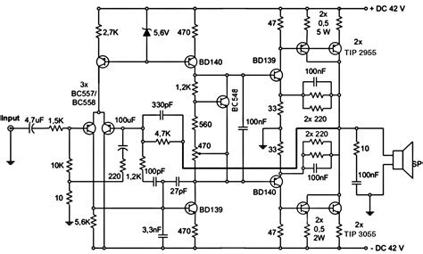 Schematic Diagram Power Amplifier Circuit