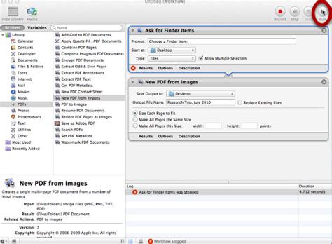 use automator to combine your research photos into one pdf miriam