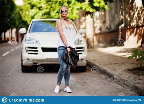 Stylish Blonde Woman Stock Image Image Of Background 236099505