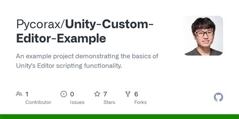 github pycorax unity custom editor example an example project