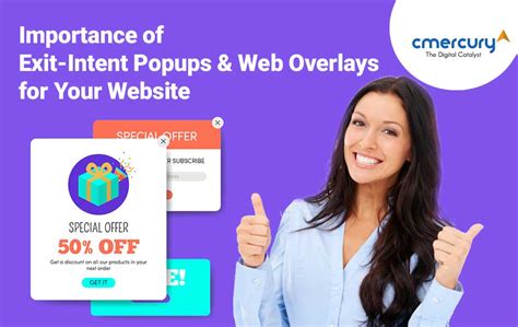 importance of exit intent popups and web overlays for your website
