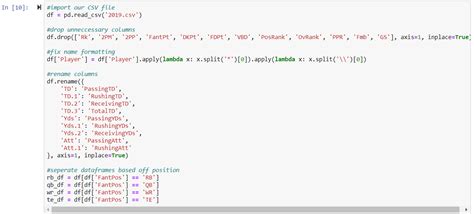 guide to setting up python for fantasy football analysis fantasy